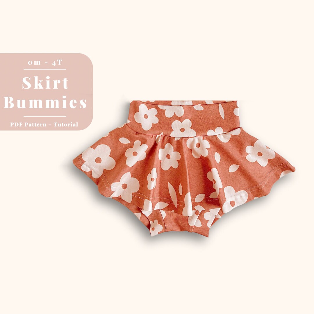 Baby Skirt Bummies Sewing Pattern, Baby Skort Bummies Pattern, Baby ...