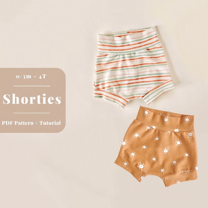 EASY Shorts Sewing Pattern Baby Toddler Kids Shorts Sewing - Etsy