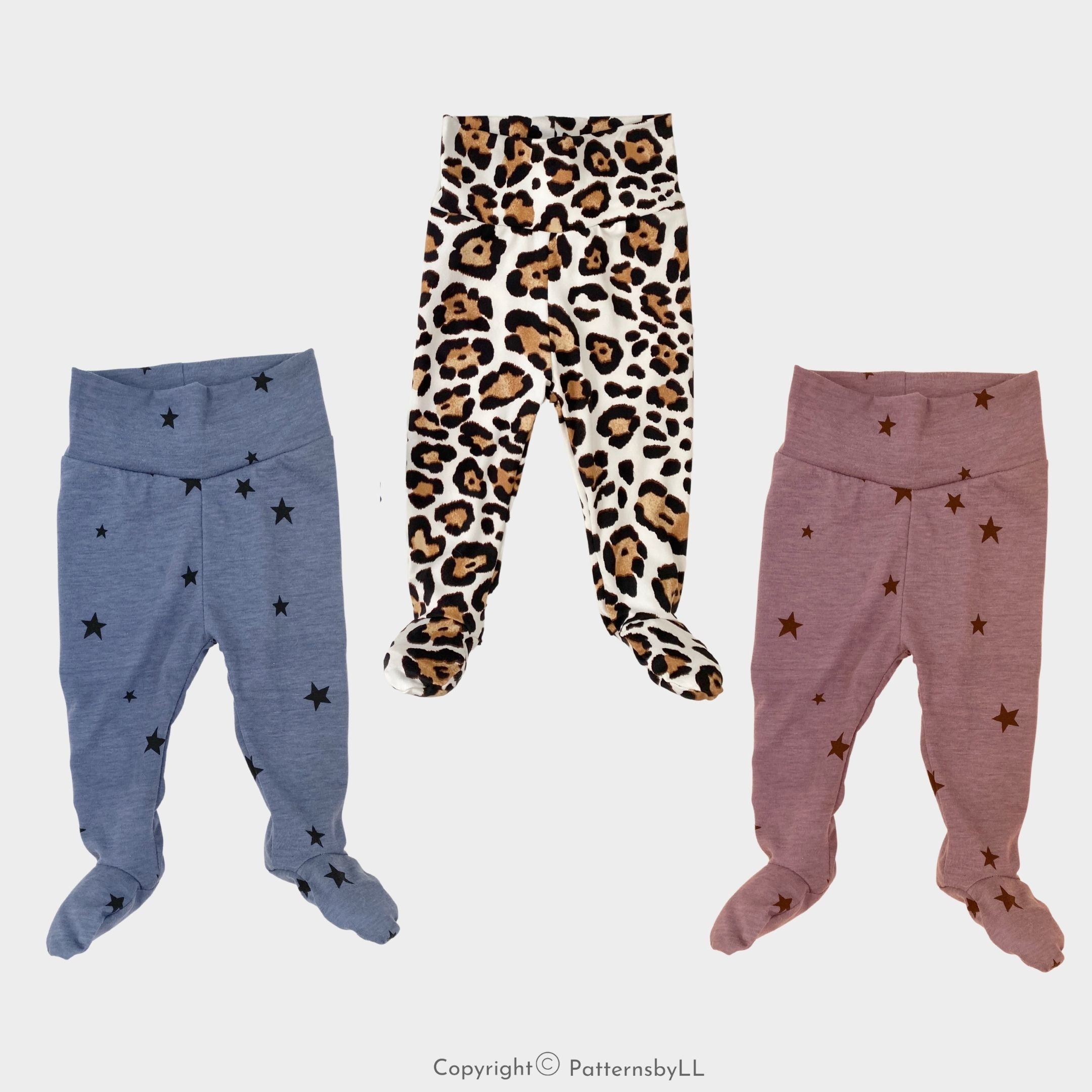 Baby Footed Pants Pattern PDF Baby Foot Pants Newborn Foot | Etsy