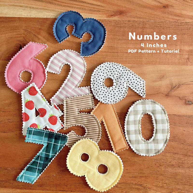 Fabric Numbers Toy - Etsy
