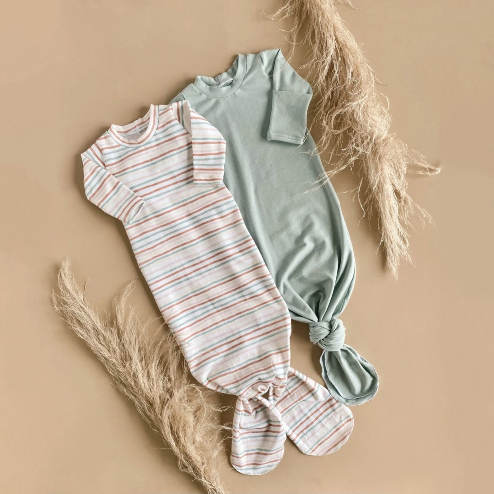 Baby Gown Pattern, Knotted Baby Gown Pattern, Baby Knotted Gown Pattern ...