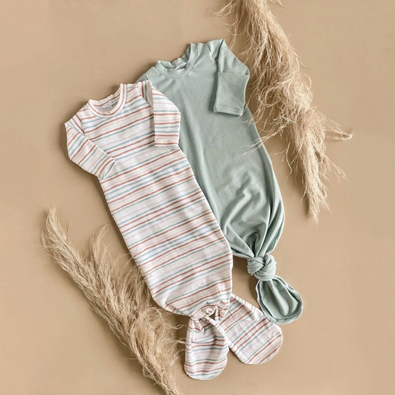 Baby Gown Sewing Pattern Knotted Baby Gown Sewing Pattern - Etsy