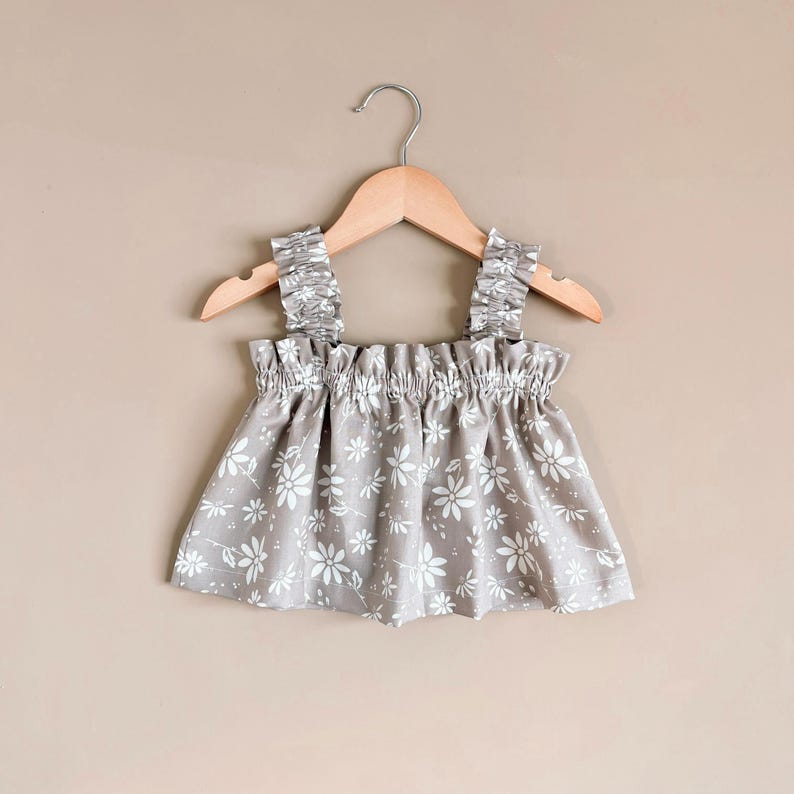 Baby Girl Summer Set Sewing Pattern, Baby Girl Summer Ruffle Set, Baby ...