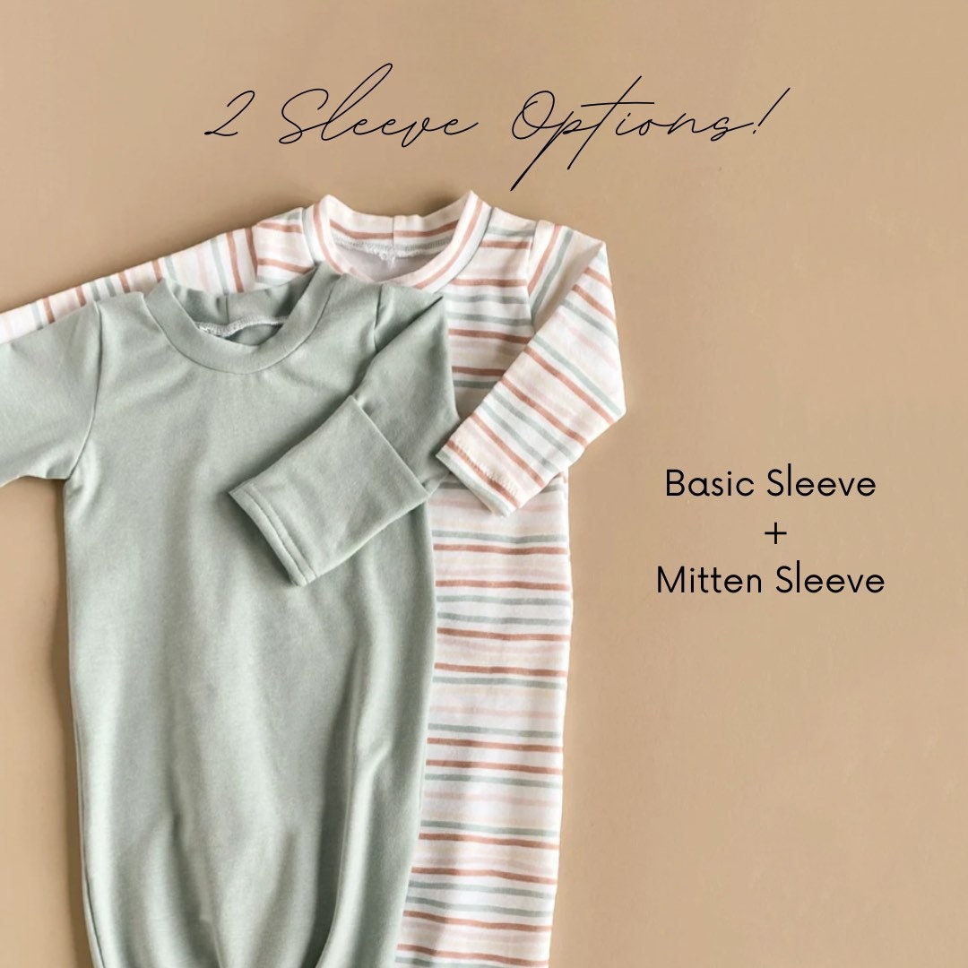 Baby Gown Sewing Pattern Knotted Baby Gown Sewing Pattern - Etsy