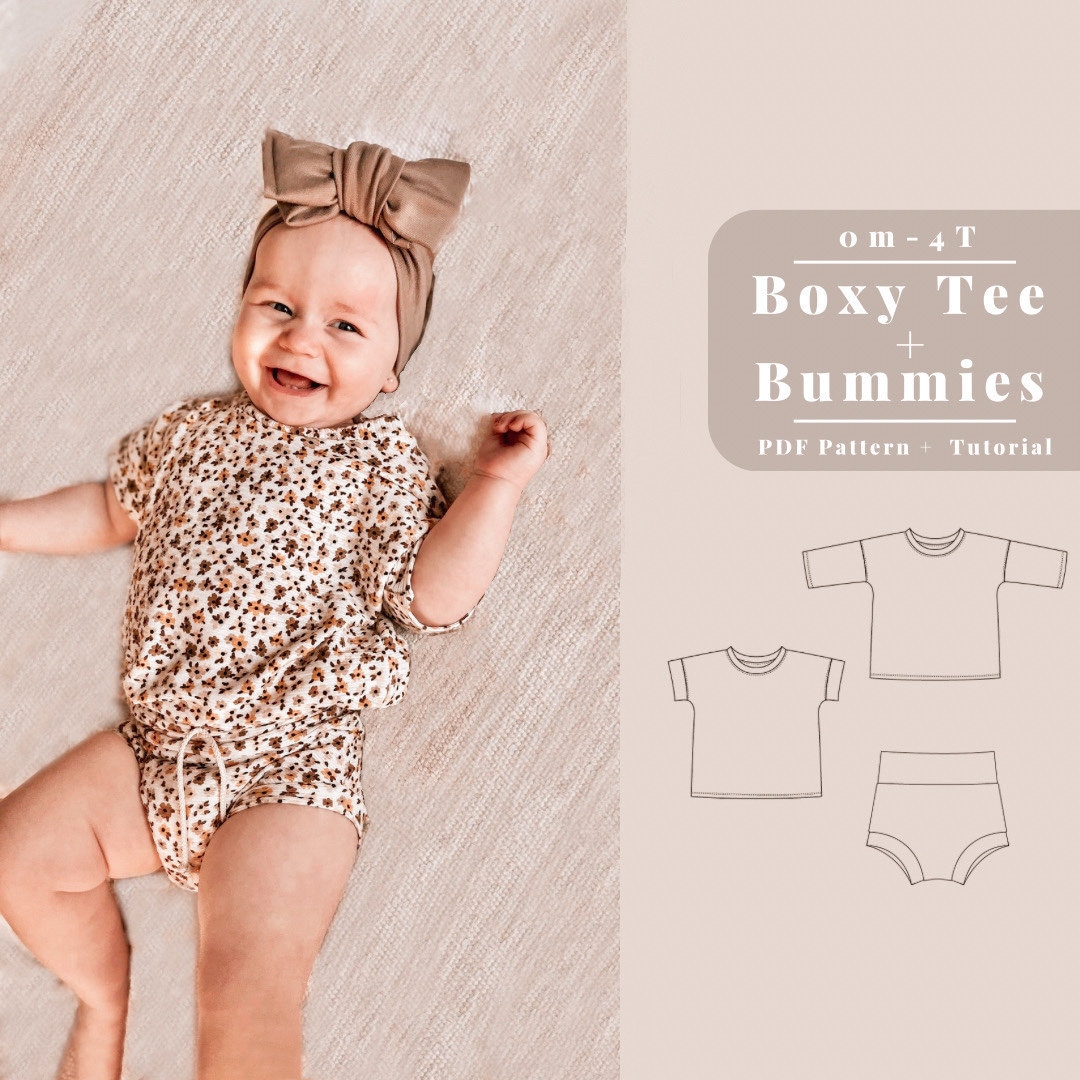Bummies for Baby Sewing Pattern, Baby Sewing Pattern, Baby Bummie Outfit Pattern, Baby Bummies ...