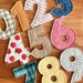 PDF 4" Fabric Numbers Banner Garland, Fabric Number Banner Pattern ...