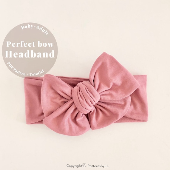 Baby Headband Pattern Baby Bow Headband PDF Baby Headband | Etsy