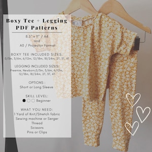 Easy Baby Legging Sewing Pattern, Baby and Kids Legging Pattern, Baby ...