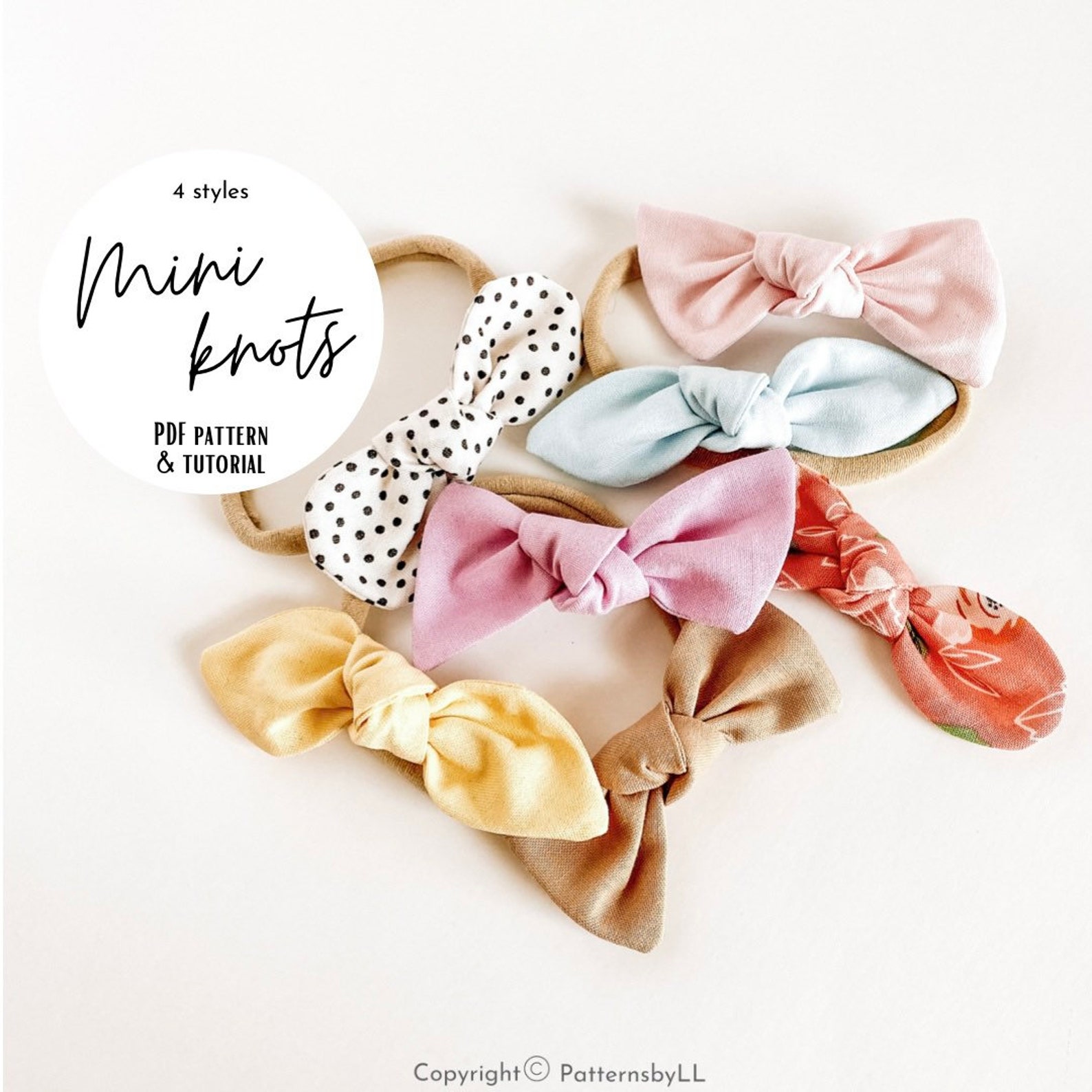 Hair Bow Sewing PDF Pattern and Tutorial Baby Hair Bow | Etsy