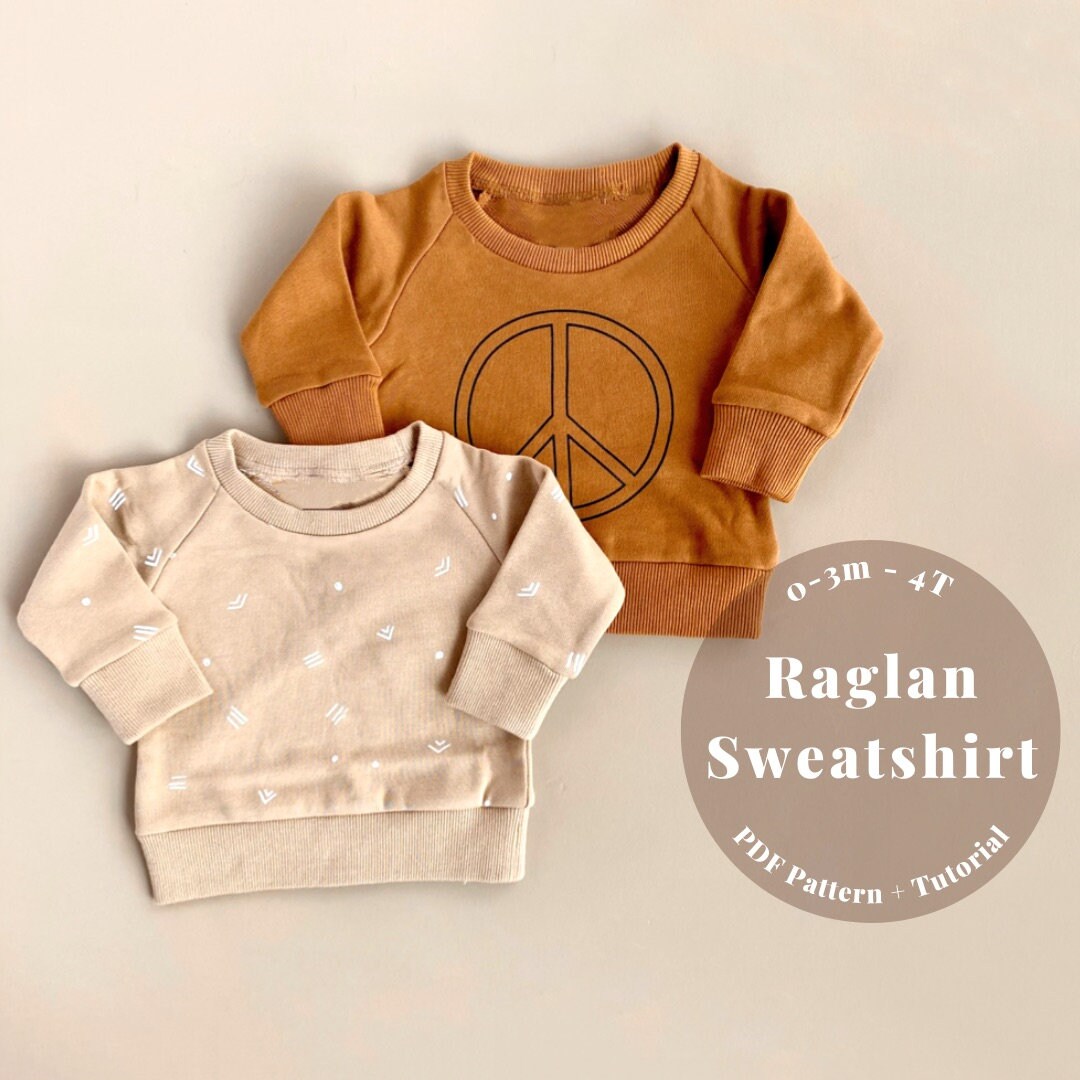Kids Sweatshirt Sewing Pattern Baby Sweatshirt Sewing - Etsy