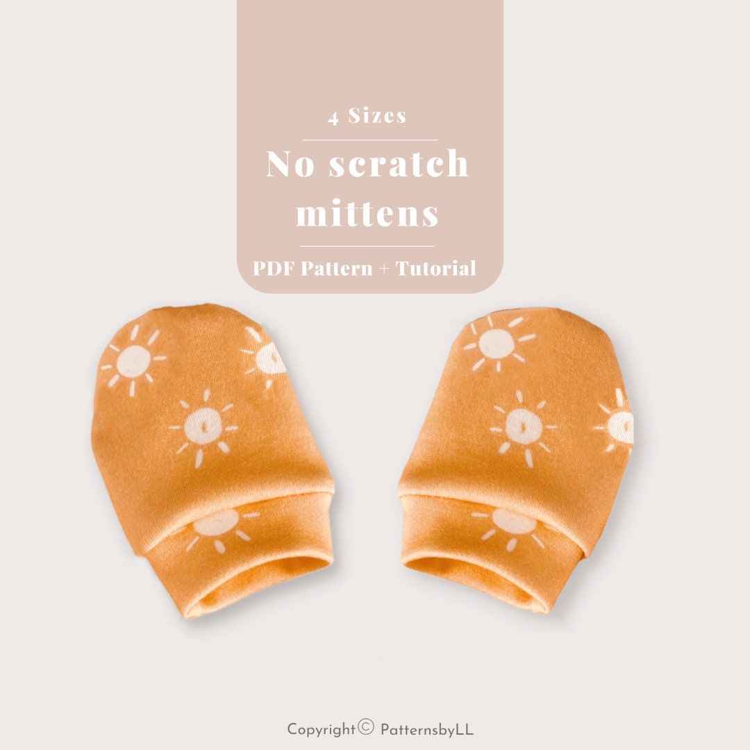 No Scratch Mitten Pattern, Easy Scratch Mitten Pattern, Baby Scratch ...