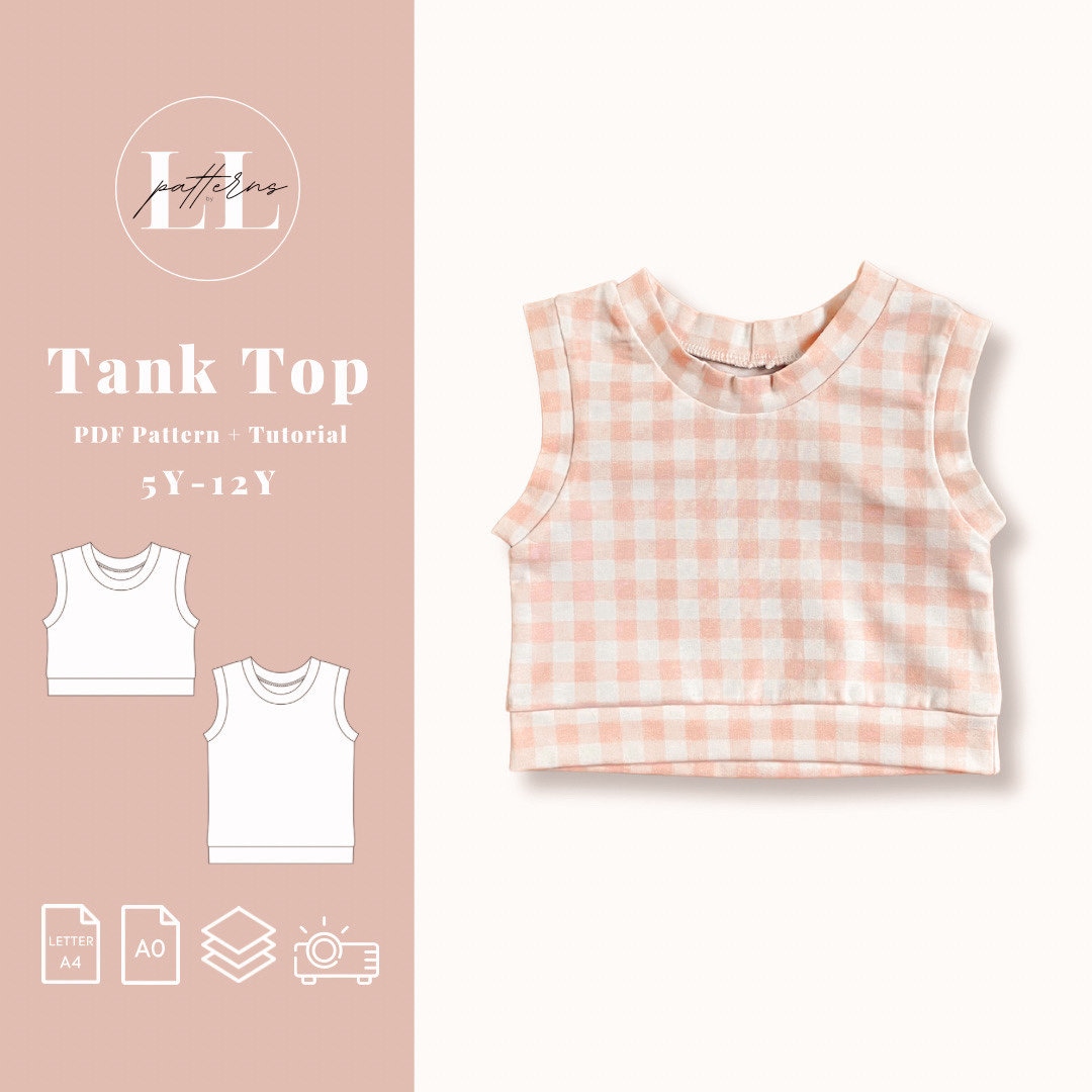 Easy Kids Tank Top Pattern, Kids Tank Top Pattern, Summer Tank Top ...