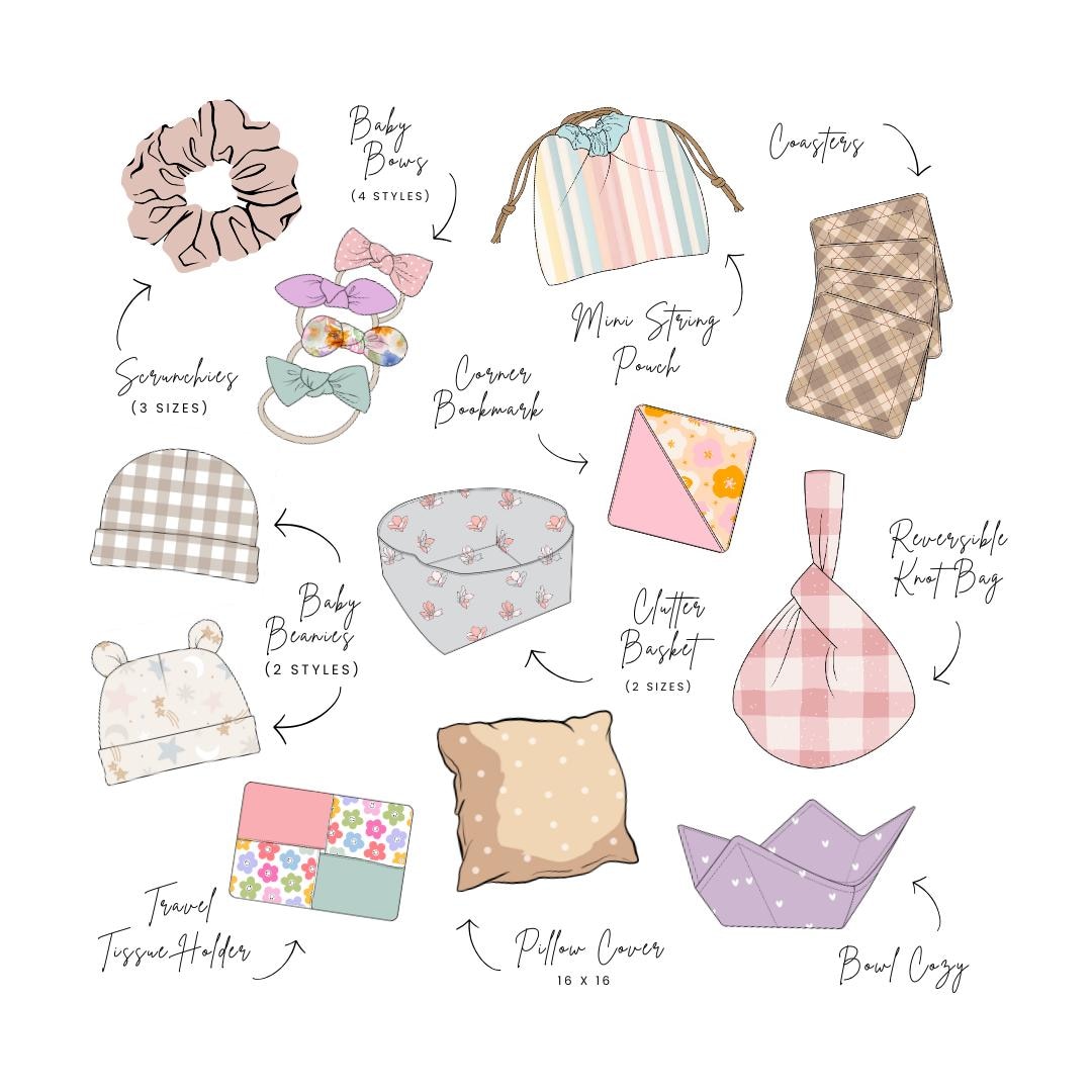 10 Sewing Patterns for Gifts Bundle, Sewing Pattern Gifts, DIY Sewing ...