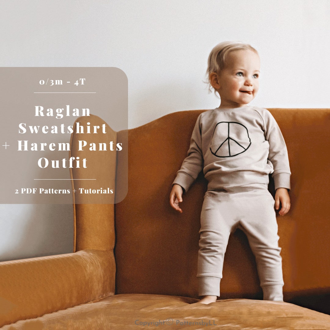 Baby and Toddler Outfit Pattern, Easy Baby Sweatshirt Sewing Pattern ...