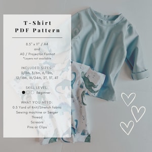 Easy Baby Shirt Pattern, Kids Shirt Pattern, Kids Shirt Sewing Pattern ...
