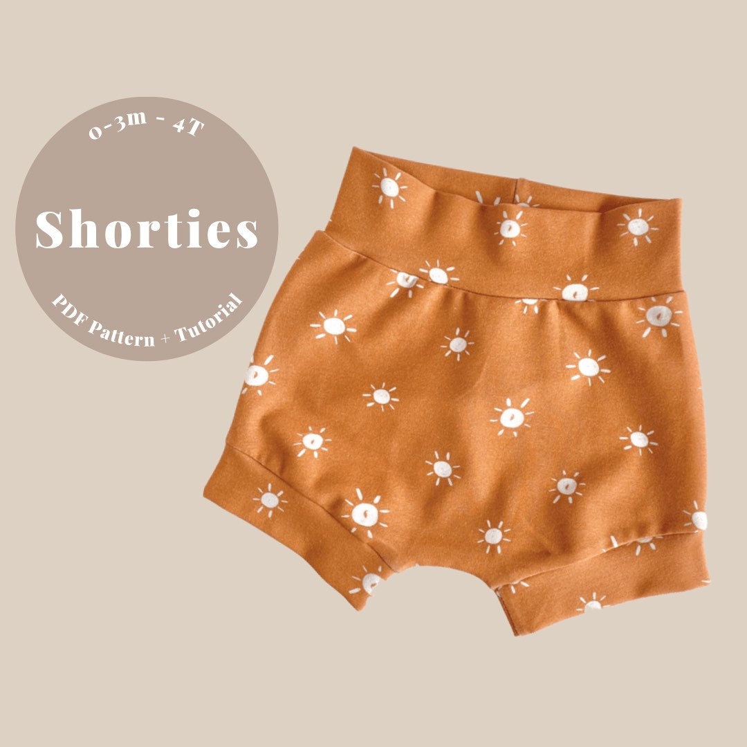 Baby and Kids Shorts Sewing Pattern PDF, Baby Shorts Sewing Pattern ...