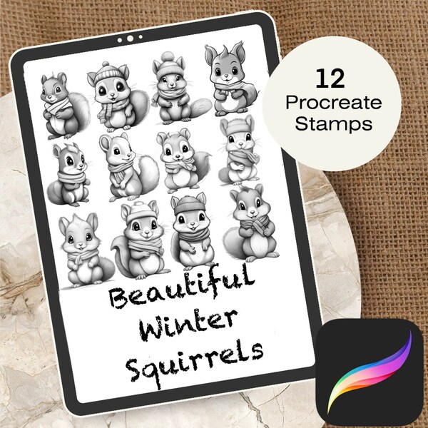 Squirrel Stamp - Etsy