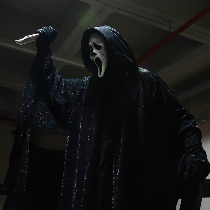 SCREAM 4 Movie Sparkle Robe, Ghostface Hooded SCREAM Robe, Ghostface ...