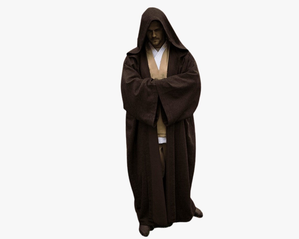 Armour Medieval Cosplay Brown Robe, Jedi Cloak Renaissance Cosplay Gown ...