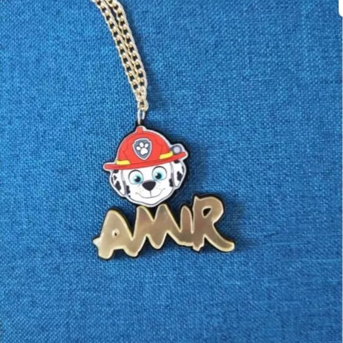 Custom Character Jewelry Name Bamboo Earrings Name Necklace | Etsy