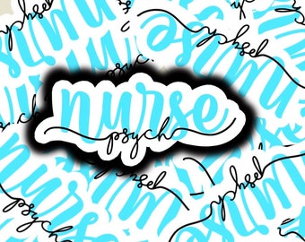 Psych Nurse Sticker - Etsy