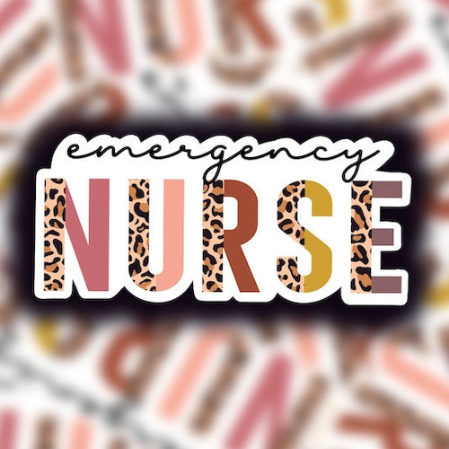 ER Nurse Vinyl Decal Distressed America Flag Emergency Room - Etsy