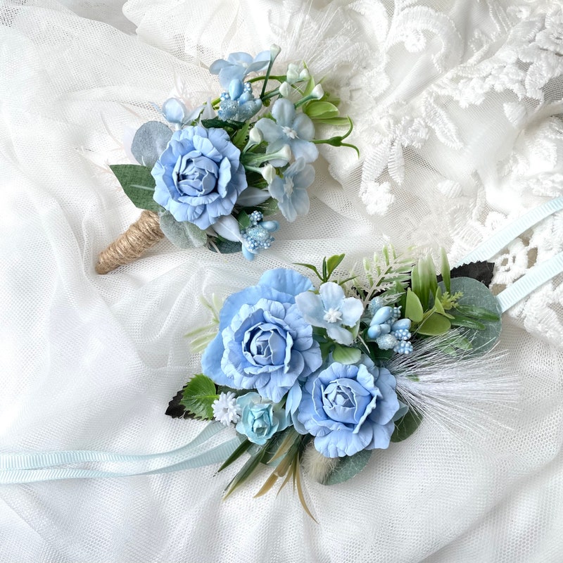 Blue Corsage - Etsy