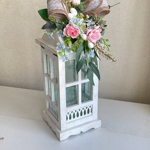Spring Lantern Swag Easter Lantern Swag Burlap Bow Lantern - Etsy