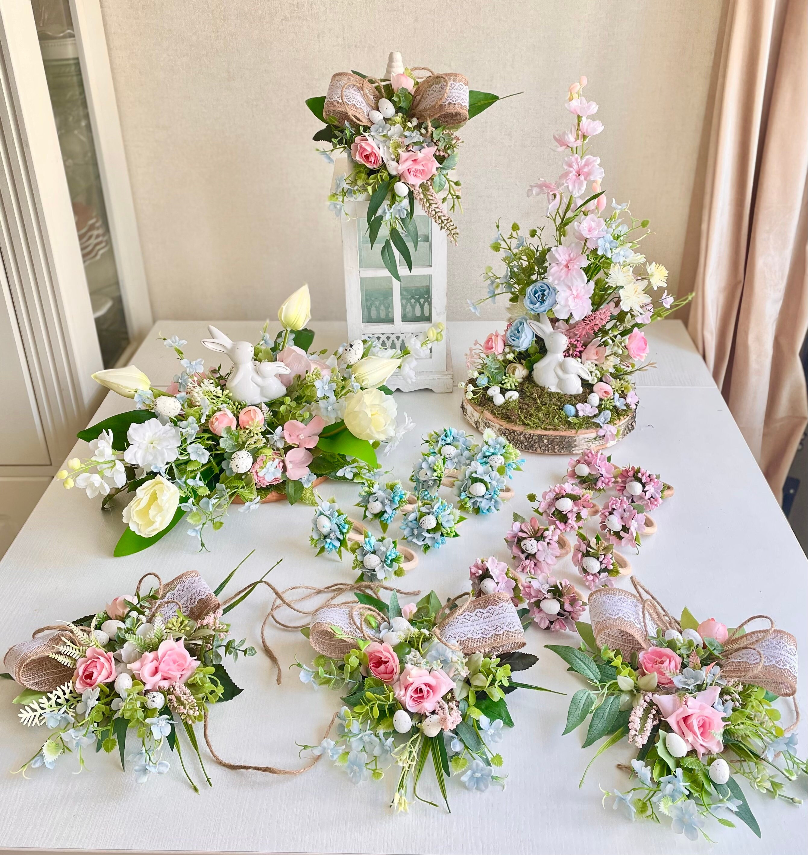 Spring Lantern Swag Easter Lantern Swag Burlap Bow Lantern - Etsy