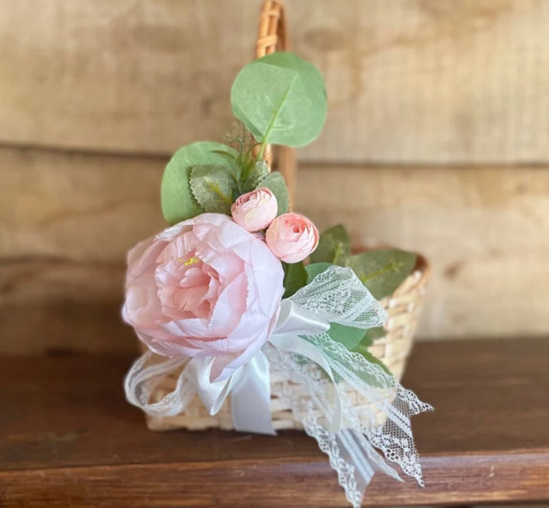 Rustic Flower Basket Flower Girl Basket Wedding Basket - Etsy
