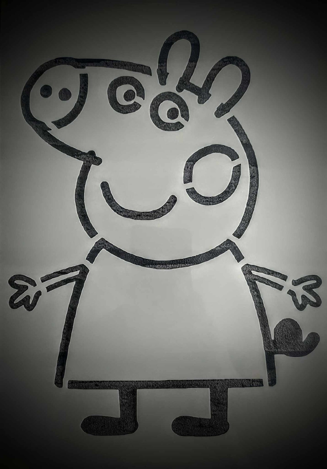 DIDACUT Peppa Pig Stencil MYLAR Sheet 190 Micron Reusable - Etsy