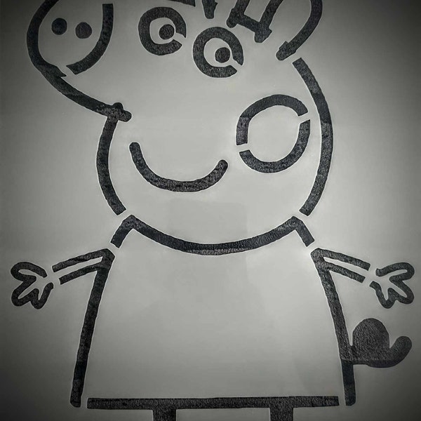 Peppa Pig Stencil - Etsy