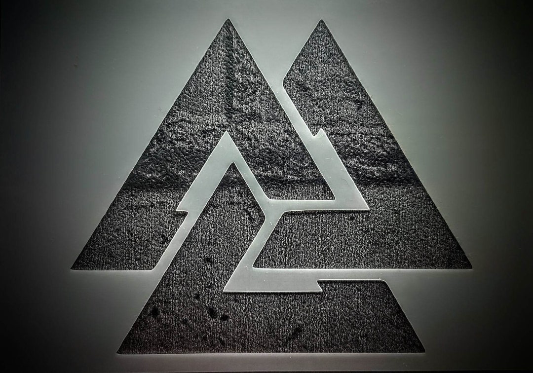 DIDACUT Norse Ragnar Odin Viking Valknut Symbol Stencil MYLAR Sheet 190 ...