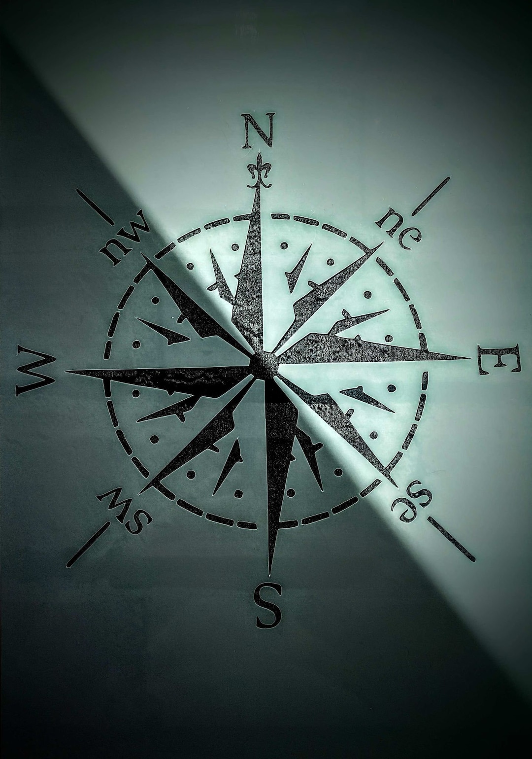 DIDACUT Pirates Ship Nautical Compass Stencil Decal MYLAR Sheet 190 ...