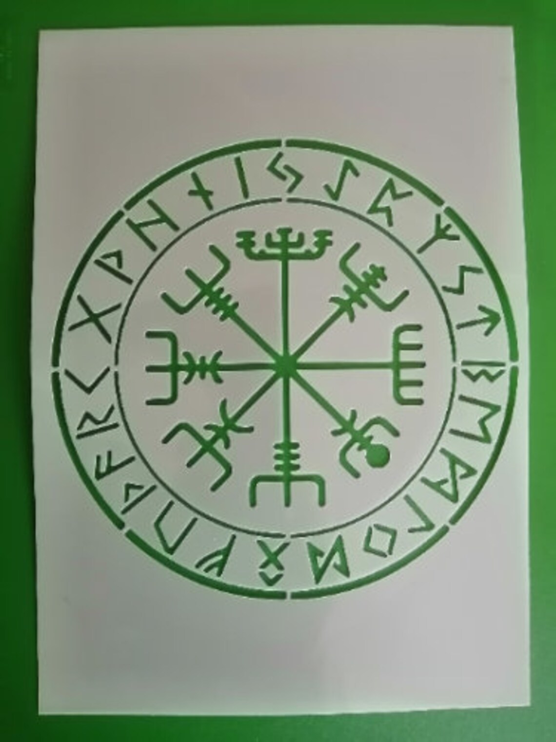 DIDACUT Norse Ragnar Pagan Viking Rune Circle Set Stencil - Etsy