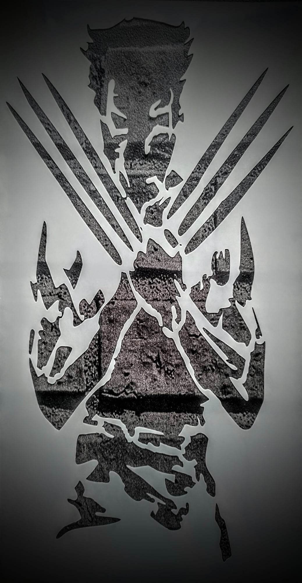 DIDACUT Wolverine Logan X-MEN Stencil Reusable 190 Micron Mylar Sheet ...