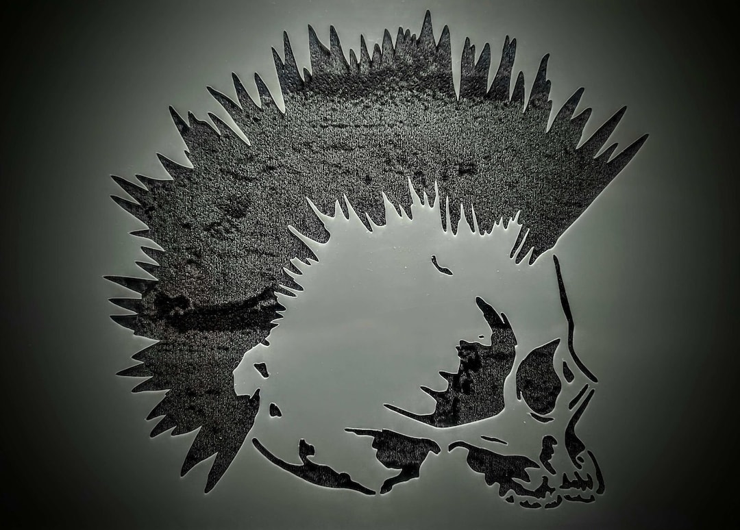 DIDACUT Punk Skull Stencil MYLAR Sheet 190 Micron - Etsy