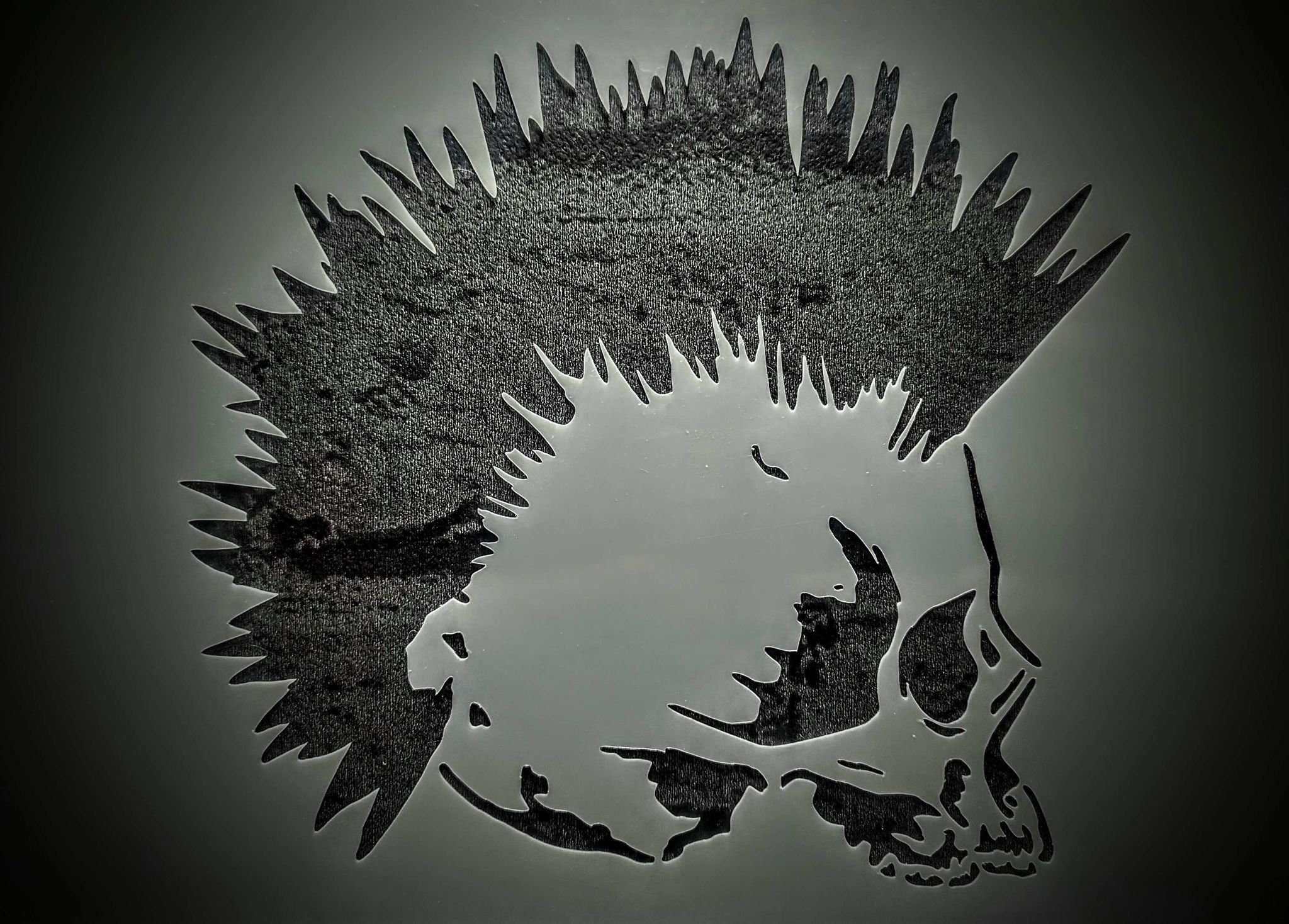 DIDACUT Punk Skull Stencil MYLAR Sheet 190 Micron - Etsy