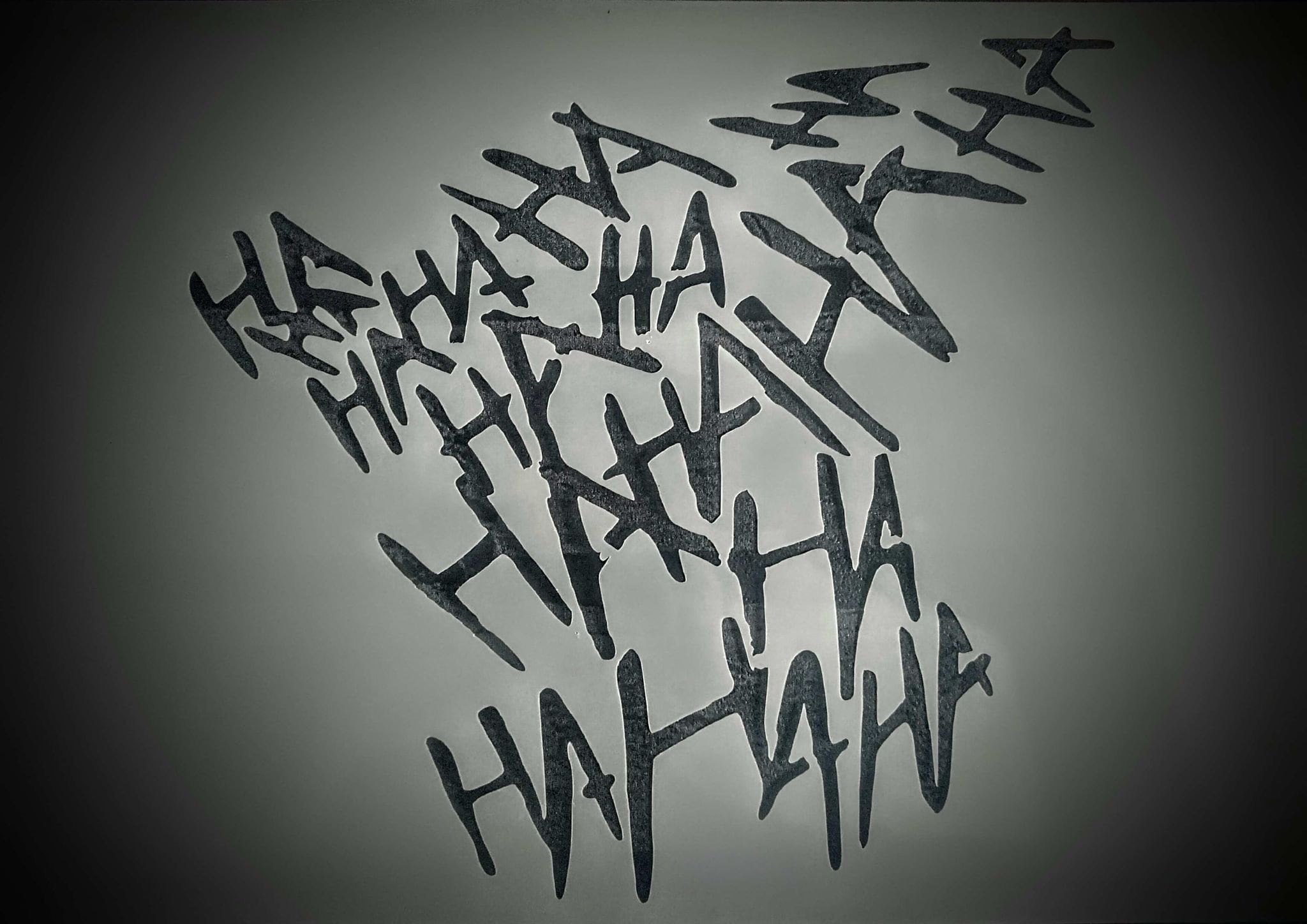 DIDACUT the Joker Quinn Ha Ha Ha Stencil MYLAR A4 A3 Sheet 190 Micron ...