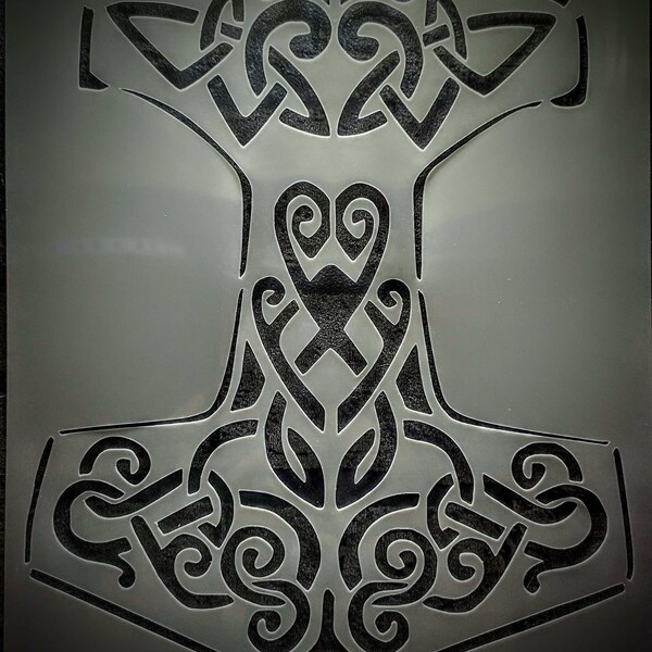 Thor Hammer Stencil - Etsy