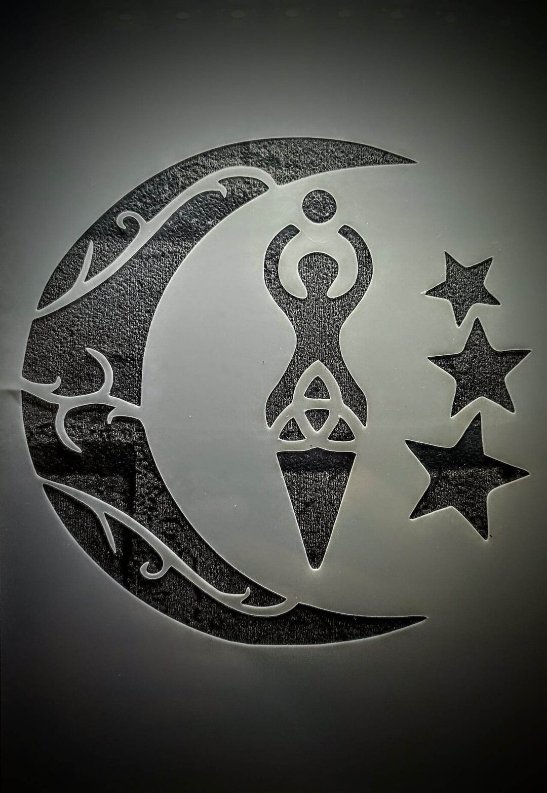 DIDACUT Wicca Goddess Pagan Moon Neopagan Witch Stencil MYLAR Sheet 190 ...