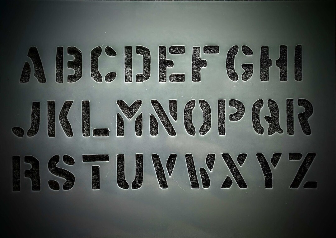 DIDACUT English Alphabet Stencil Reusable 190 Micron Mylar Sheet - Etsy UK