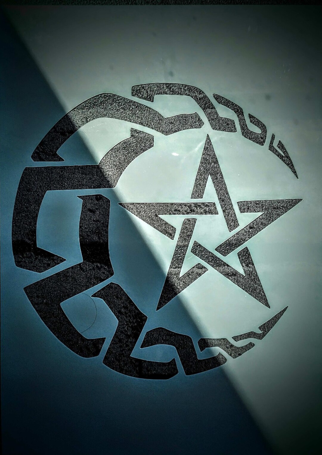 DIDACUT Wicca Pagan Moon Pentagram Neopagan Witch Stencil MYLAR Sheet ...