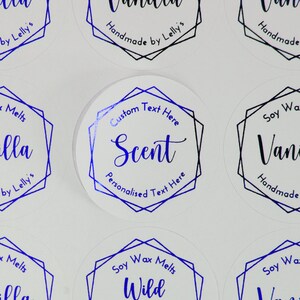 Personalised Wax Melt Sticker Label Scents, Custom Soy Candle Stickers ...