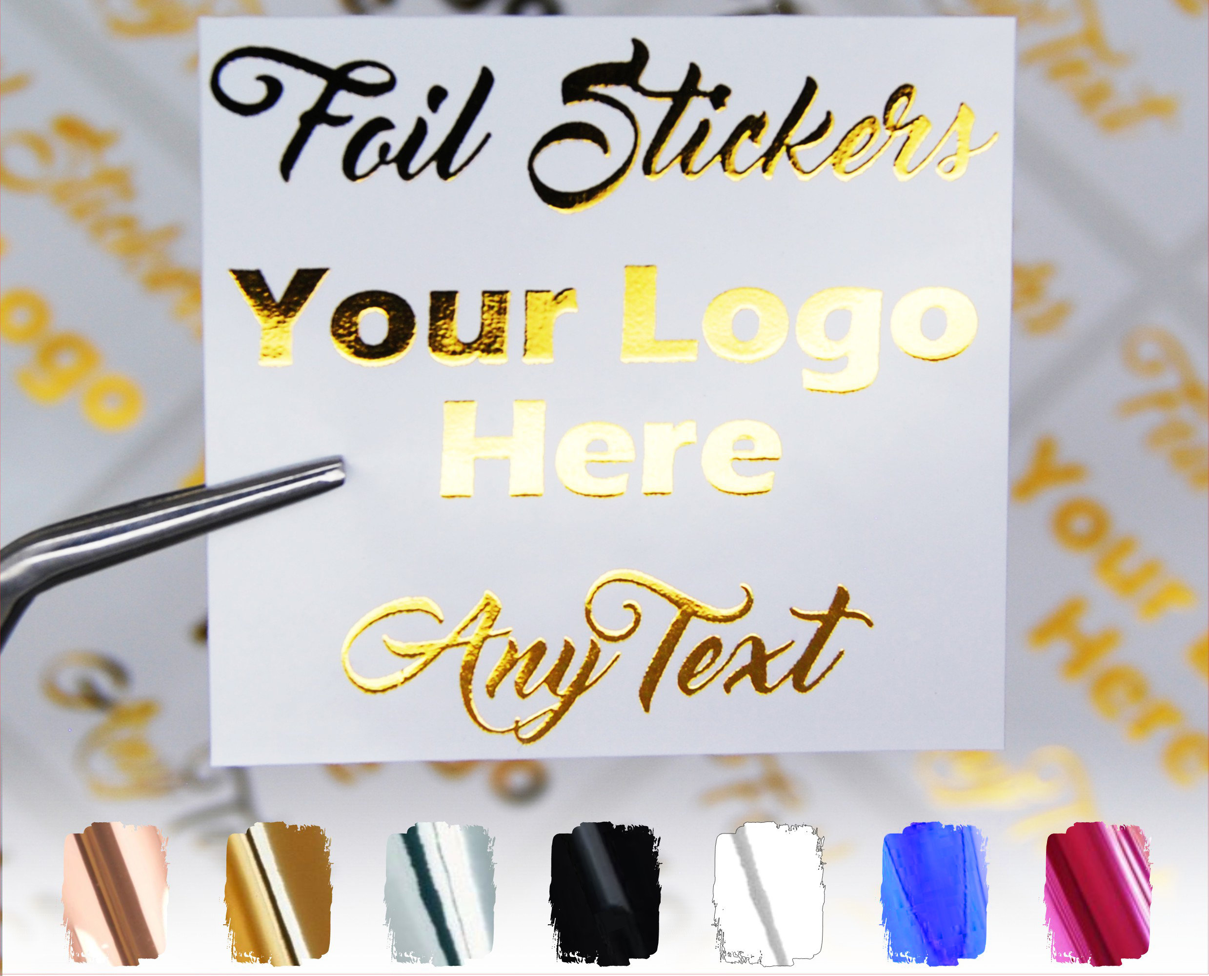 Custom White Gloss Sticker Labels Logo Sticker Sheet Rose - Etsy UK