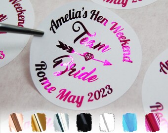 Round Hen Do Sticker - Etsy