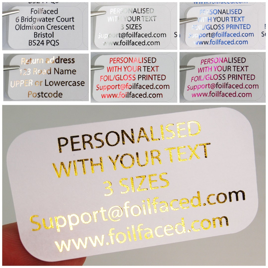 Personalised Address Labels - Printed Sticker Return Address Labels ...