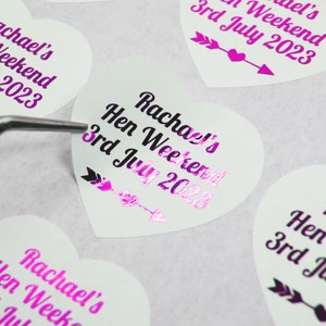 Hen Party Stickers Personalised, for Hen Party Bags, Hen Do Favors, Hen ...