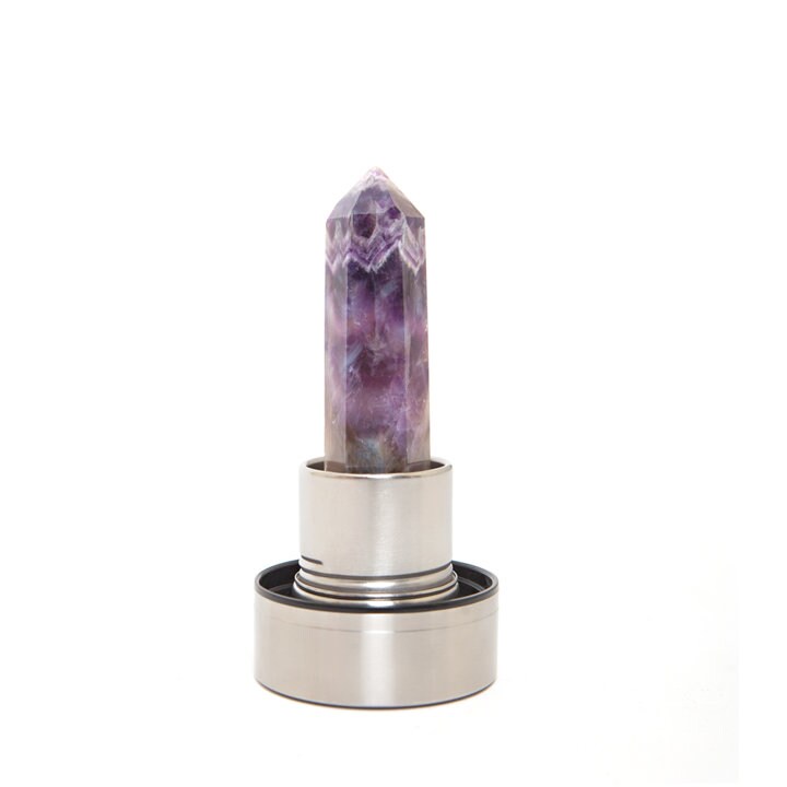 Amethyst Crystal Water Bottel, Energized Crystal for Healing, Glass ...