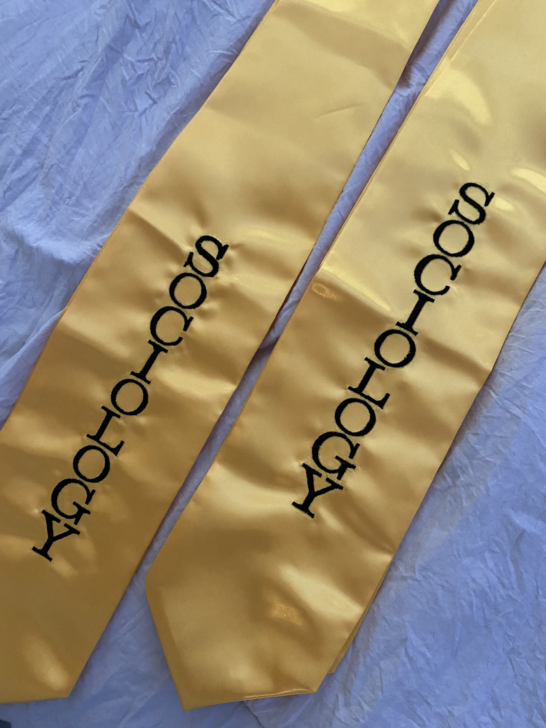 CUSTOM GRADUATION SASH Embroidery Custom Sash Graduation Add Club, Flag ...